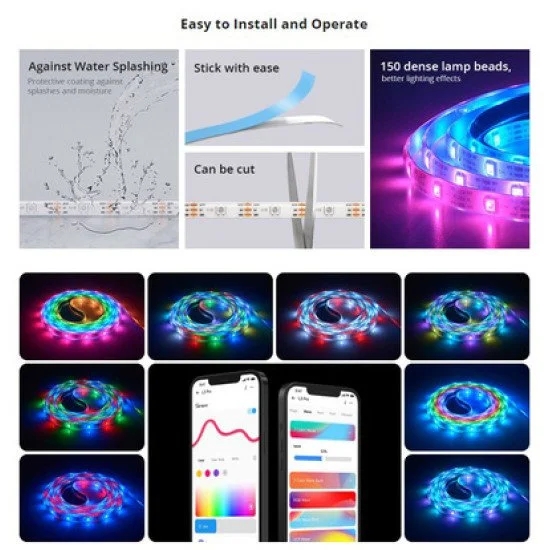 Sonoff Smart Led Καλωδιοταινία L3 Pro, Rgbic, Αδιάβροχη, Wi-Fi & Bt, 5M